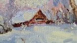 Art Simonenko | Мини картинка маслом на новый год / быстрый зимний этюд / холст на картоне ...
